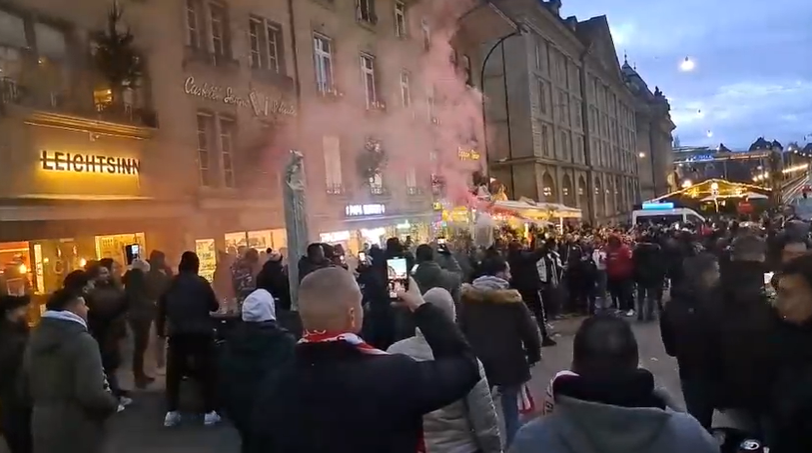 VIDEO: Navijači Zvezde okupirali Bern - pogledajte kakva je atmosfera ...