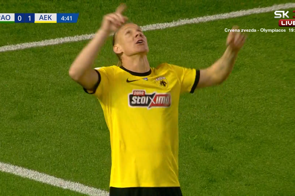 VIDEO: Nevjerojatni Vida ponovno zabio, AEK već nakon pet minuta poveo ...